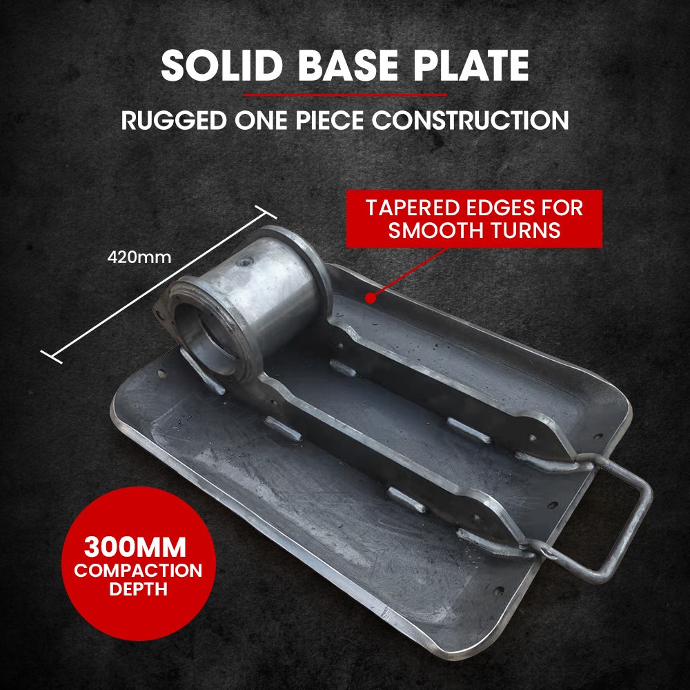 BAUMR-AG 94kg 420x540mm 6.5HP Plate Compactor, Sprinkler System, Paver – Baumr-AG