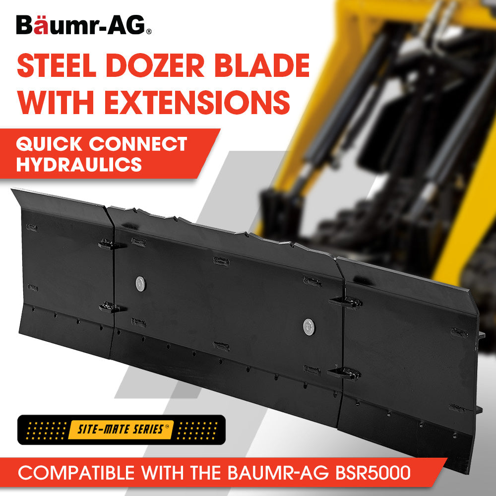 BAUMR-AG Plow Blade Accessory for BSR5000 Mini Loader Skid Steer, 84cm ...