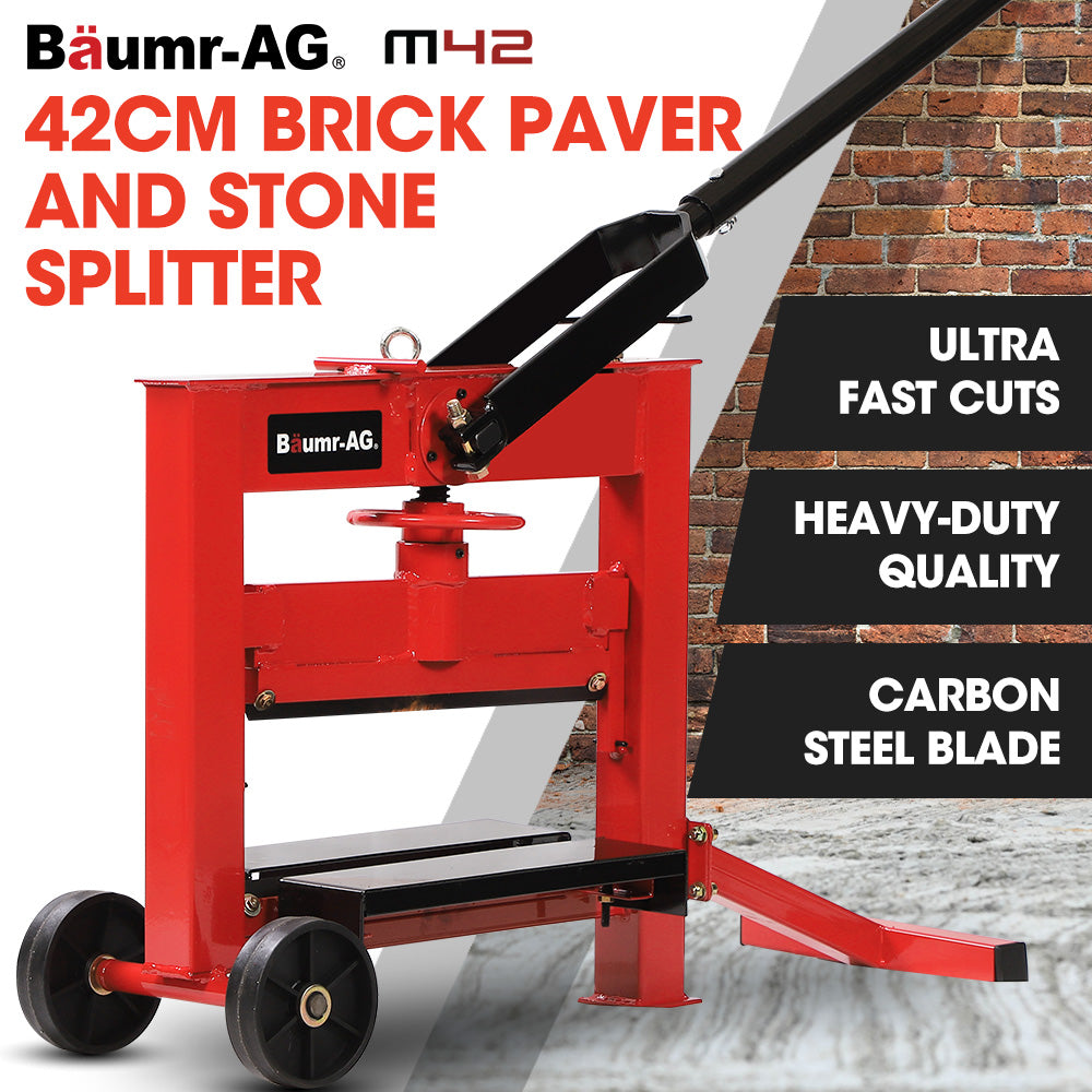 BAUMR-AG Manual Block Splitter, 420mm Cutting Length, Cutter for Paver ...
