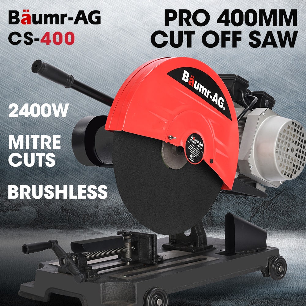 BAUMR-AG 2400W 400mm 16" Metal Cut Off Cold Saw, Commercial Grade, Bru ...