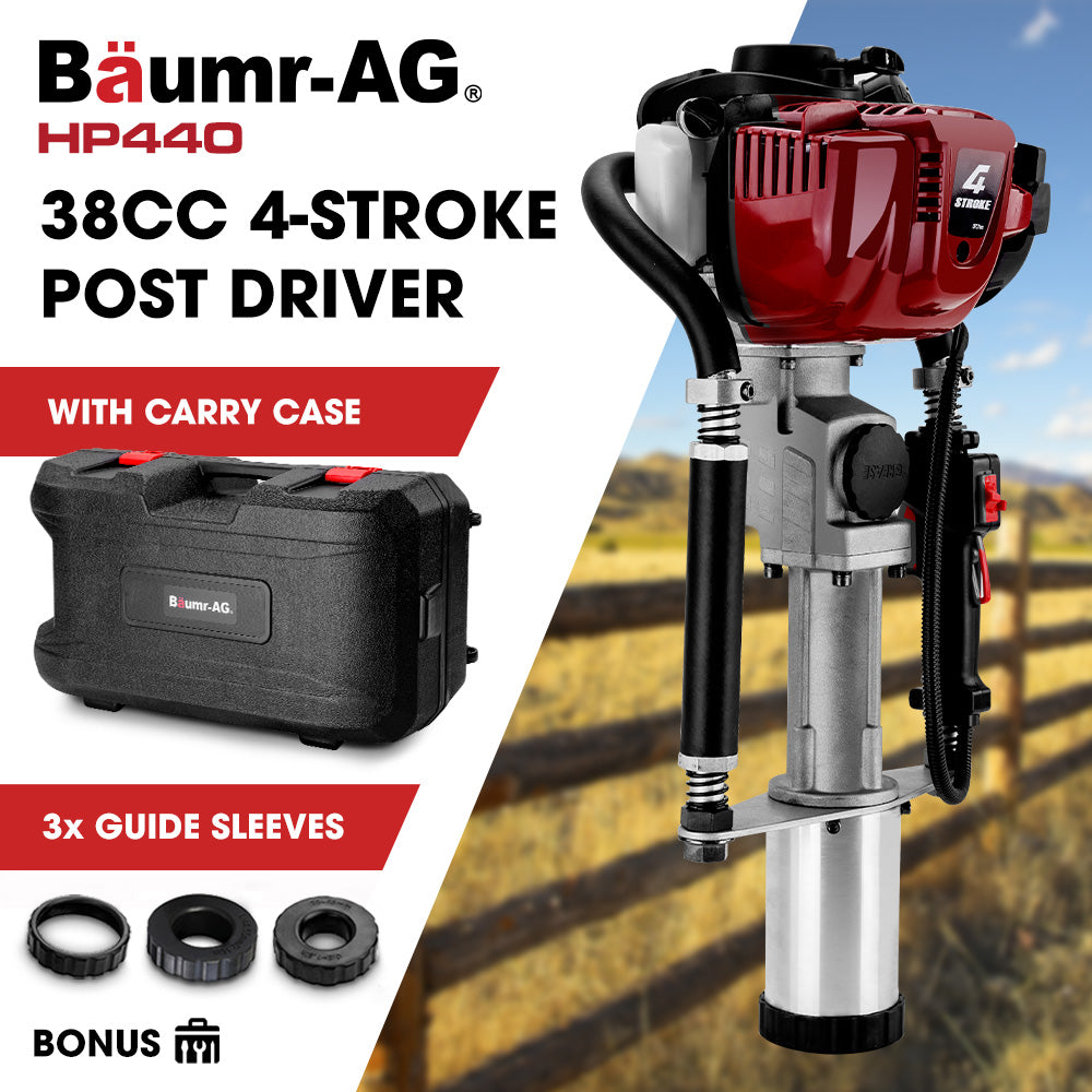 Baumr-AG Petrol Post Driver 4-Stroke Pile Star Picket Rammer Fence Sta