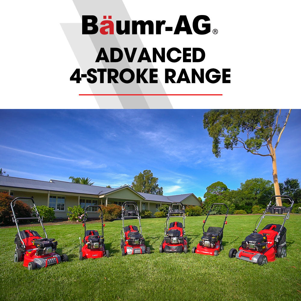 BAUMR-AG 18" 150cc Self Propelled Lawn Mower, 7 Height, Steel Deck, Cu ...