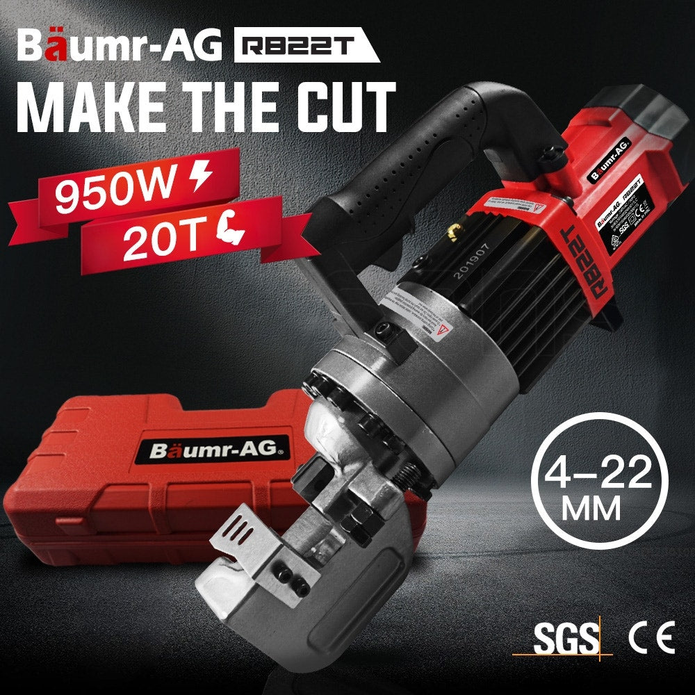 BAUMR-AG Hydraulic Portable Electric Rebar Cutter 22mm 950W - RB22T ...