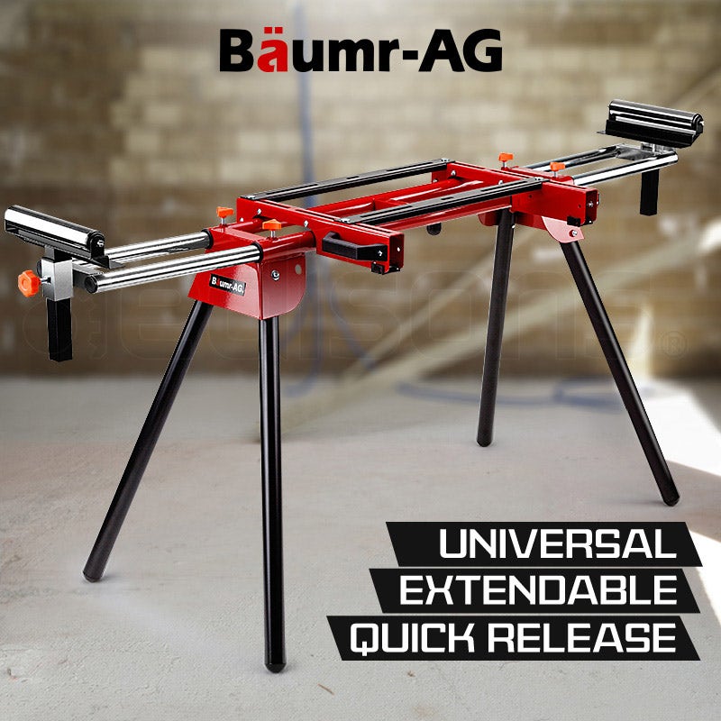 Baumr-AG Mitre Saw Stand Universal Adjustable Portable Drop Saw Bench