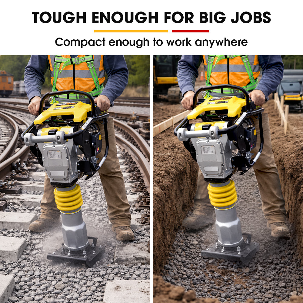 BAUMR-AG BRM-500 64KG Petrol Tamper Rammer Vibratory Plate Compactor ...