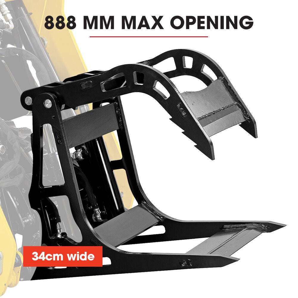 BAUMR-AG Stump Bucket Grapple Fork Accessory for BSR5000 Mini Loader S ...