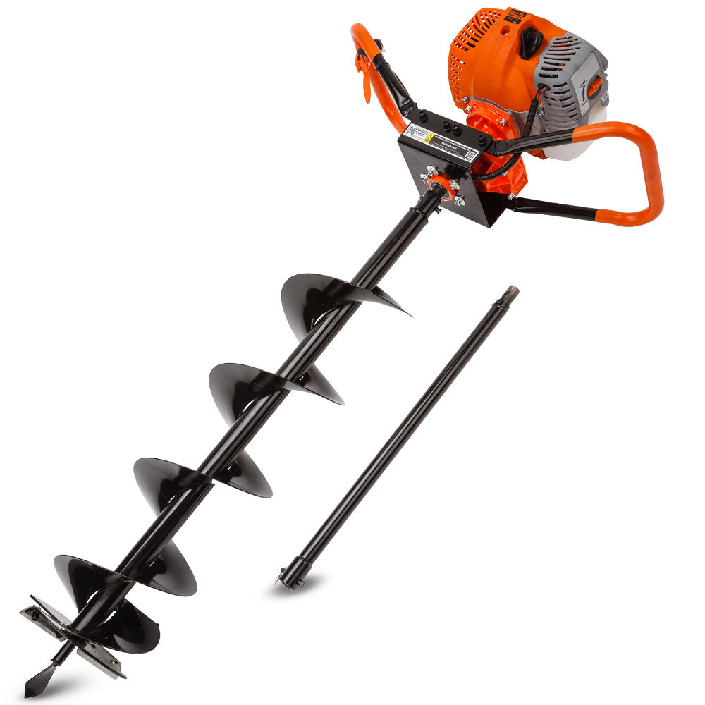 Baumr-AG Post Hole Digger 62CC Posthole Earth Auger Fence Borer Petrol