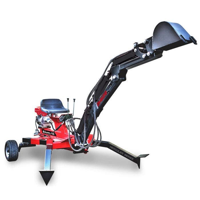 Baumr-AG 9HP Backhoe - Petrol Excavator 4-Stroke Hydraulic Bucket Towa