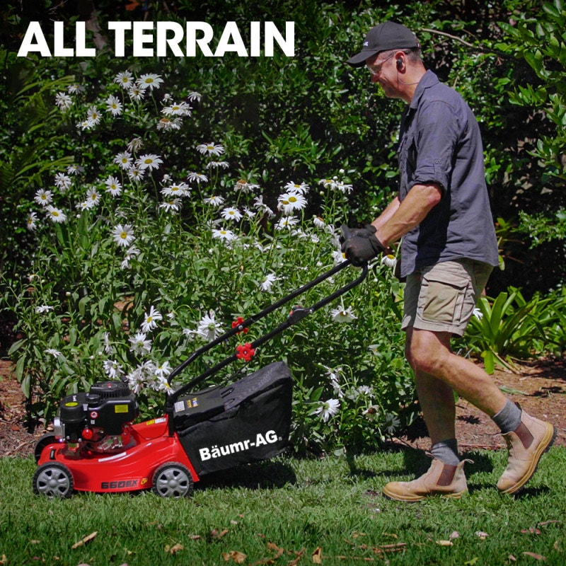 BAUMR-AG Petrol Lawn Mower 139cc 16" 4 Stroke Push - 660EX Series II ...