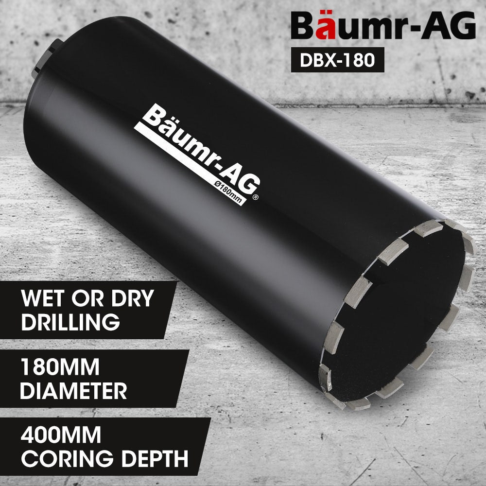 BAUMR-AG 180 x 400mm Diamond Core Drill Bit DBX Series, Industrial 1.1 ...