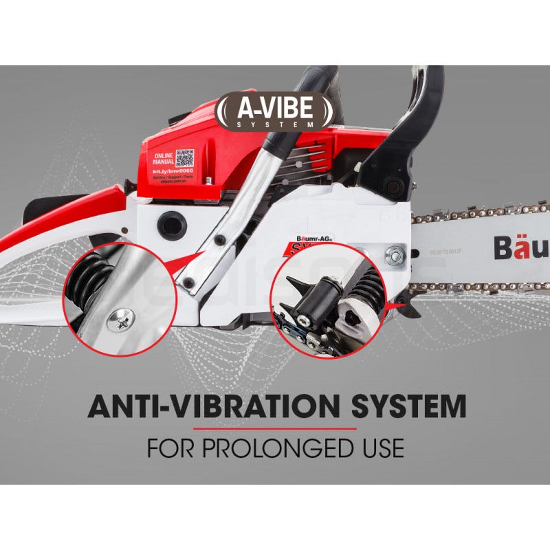 Baumr-AG 52cc 20" Bar E-Start Commercial Petrol Chainsaw SX52