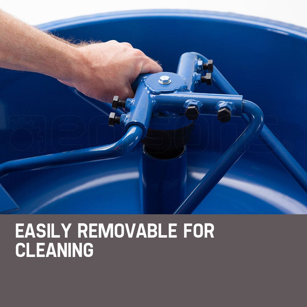 Baumr-AG 100L Mixer Mortar Electric Cement 1500W Screed Pan Heavy Duty