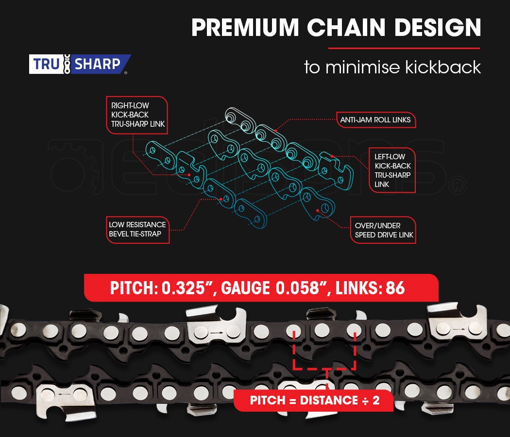 BAUMR-AG Commercial Petrol Chainsaw E-Start 22" Bar Chain Saw Tree Pru ...