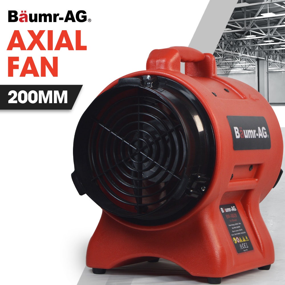 BAUMR-AG 200mm (8 inch) Portable Air Blower Mover Axial Ventilation Ex ...