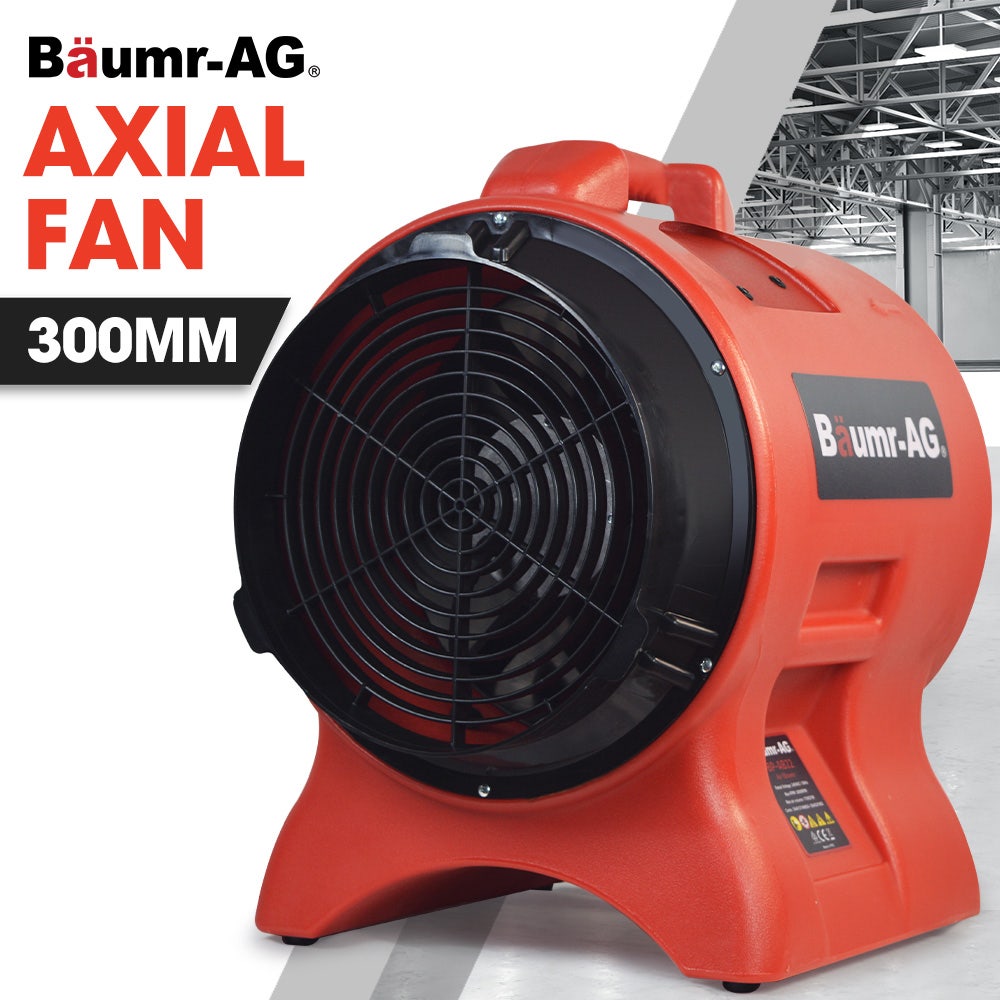 BAUMR-AG 300mm (12 inch) Portable Air Blower Mover Axial Ventilation E ...