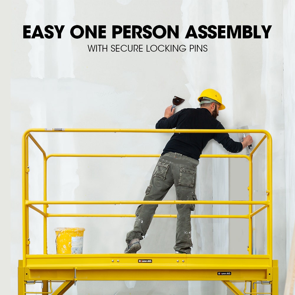 Safety Guard Rail for Adjustable Mobile Scaffold – Baumr-AG