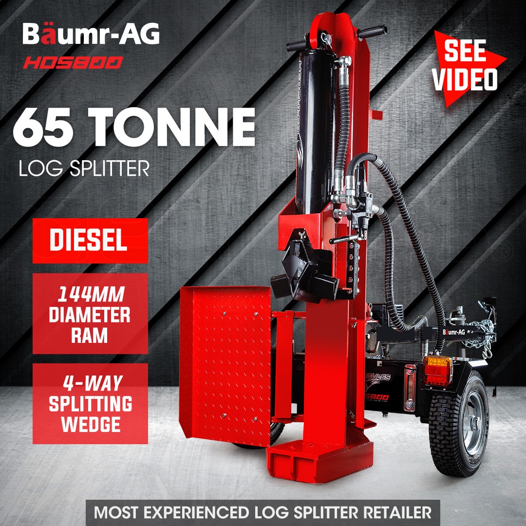BAUMR-AG 65 Tonne Diesel Hydraulic Horizontal and Vertical Towed Wood ...