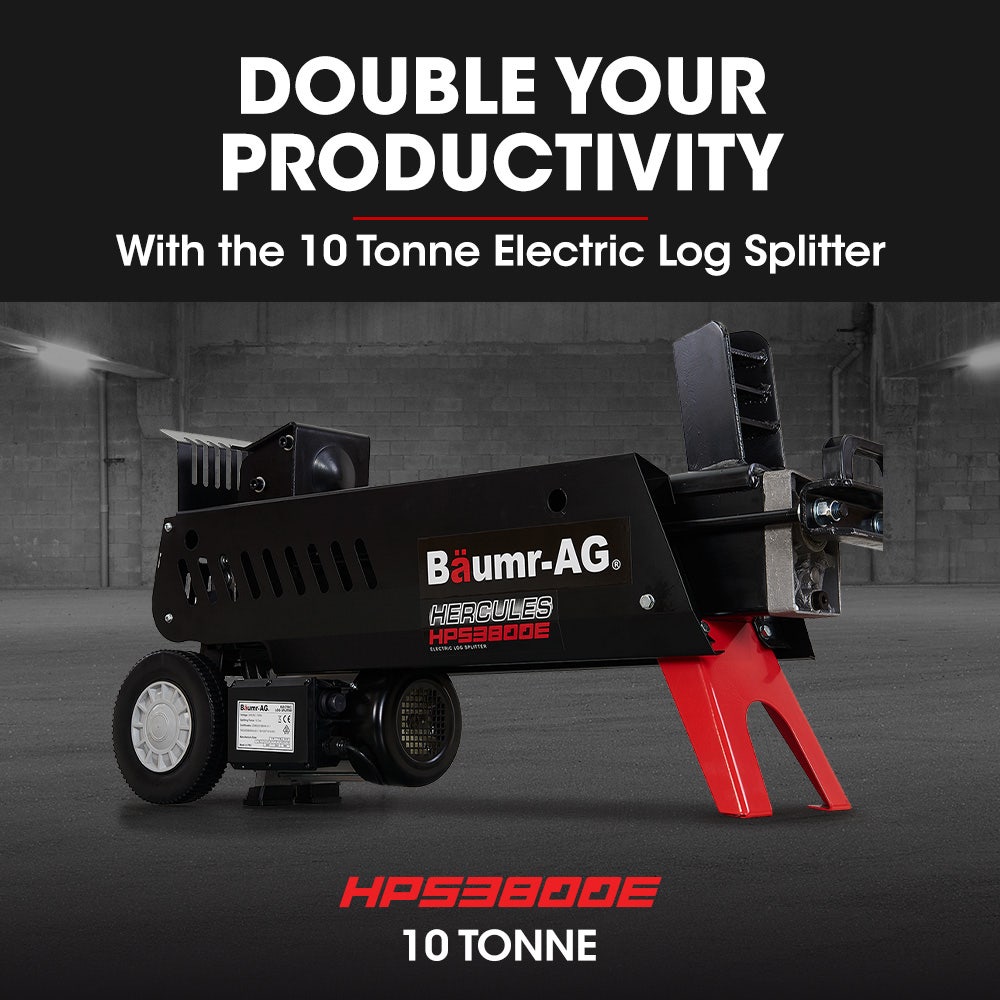 BAUMR-AG 4 Way Wood Log Splitting Wedge for 10 Tonne Electric Log Spli ...