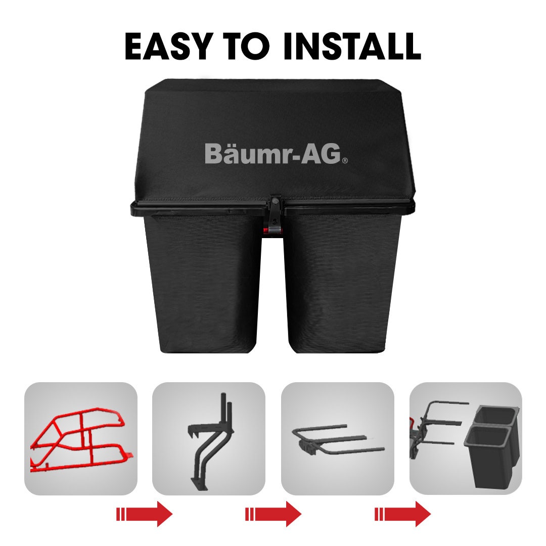 BAUMR-AG 150L Grass Catcher, for 36" 360RX Electric Ride on Lawn Mower ...
