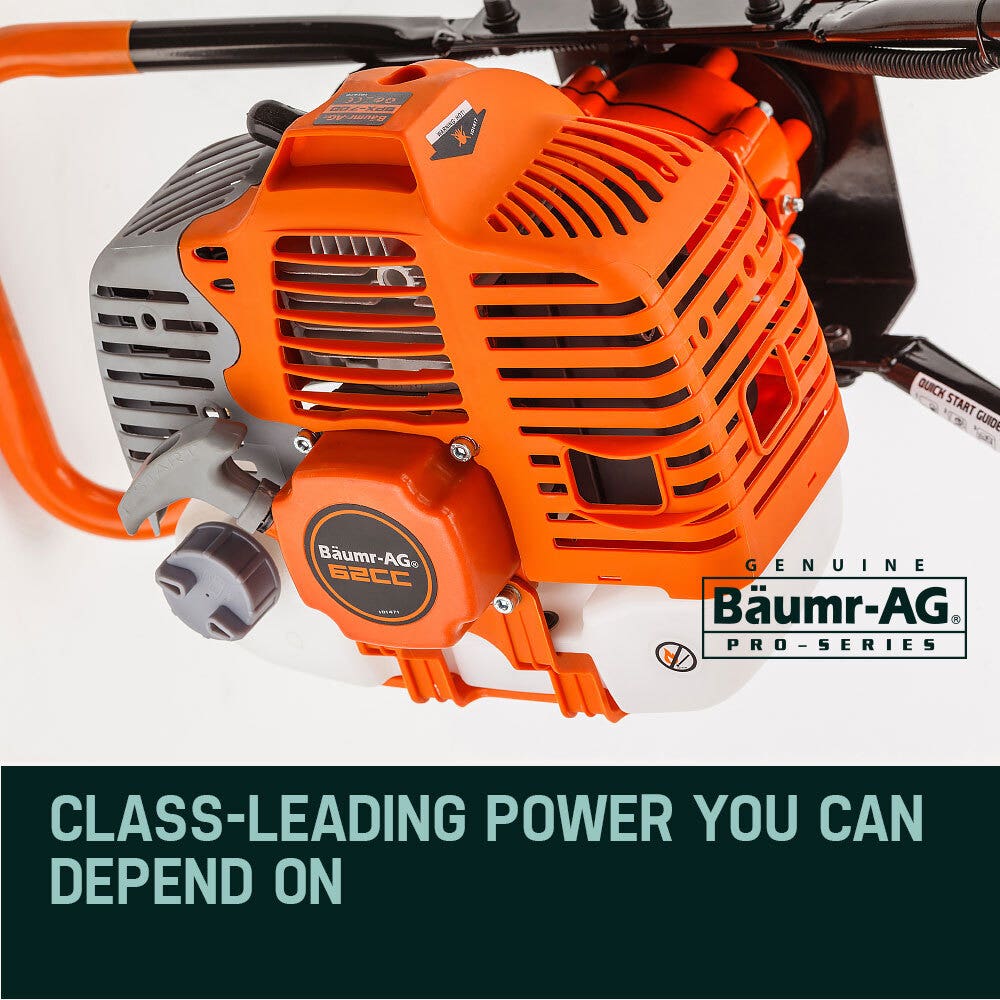 Baumr-AG Post Hole Digger 62CC Posthole Earth Auger Fence Borer Petrol