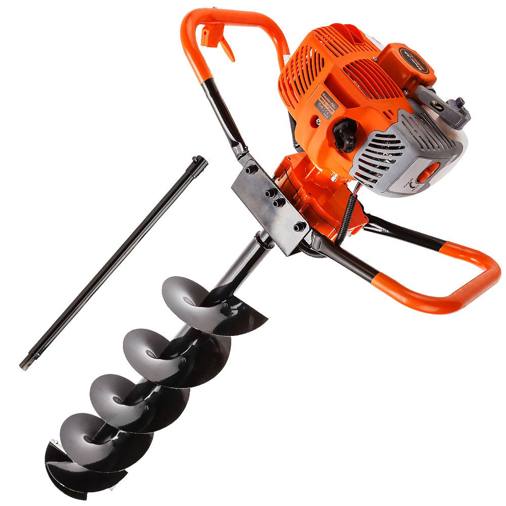 Baumr-AG Post Hole Digger 62CC Posthole Earth Auger Fence Borer Petrol