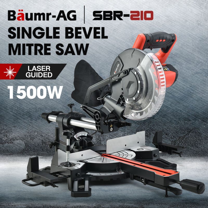 BAUMR-AG 210mm Sliding Compound Mitre Drop Saw – Baumr-AG