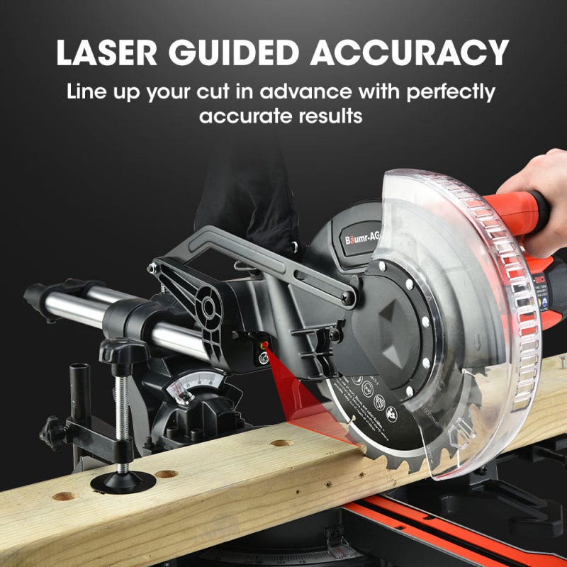BAUMR-AG 210mm Sliding Compound Mitre Drop Saw – Baumr-AG