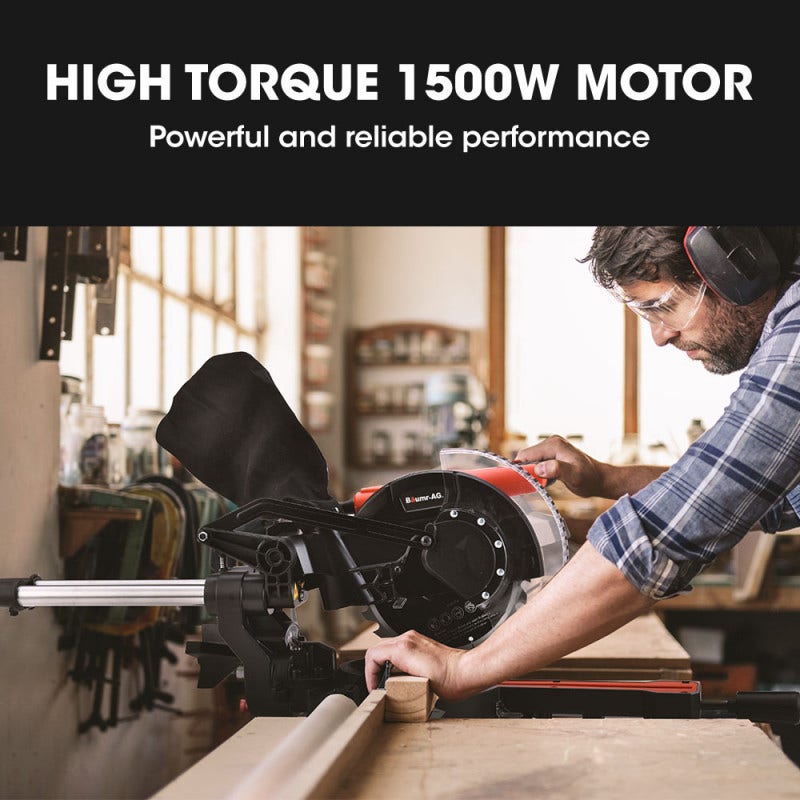 BAUMR-AG 210mm Sliding Compound Mitre Drop Saw – Baumr-AG