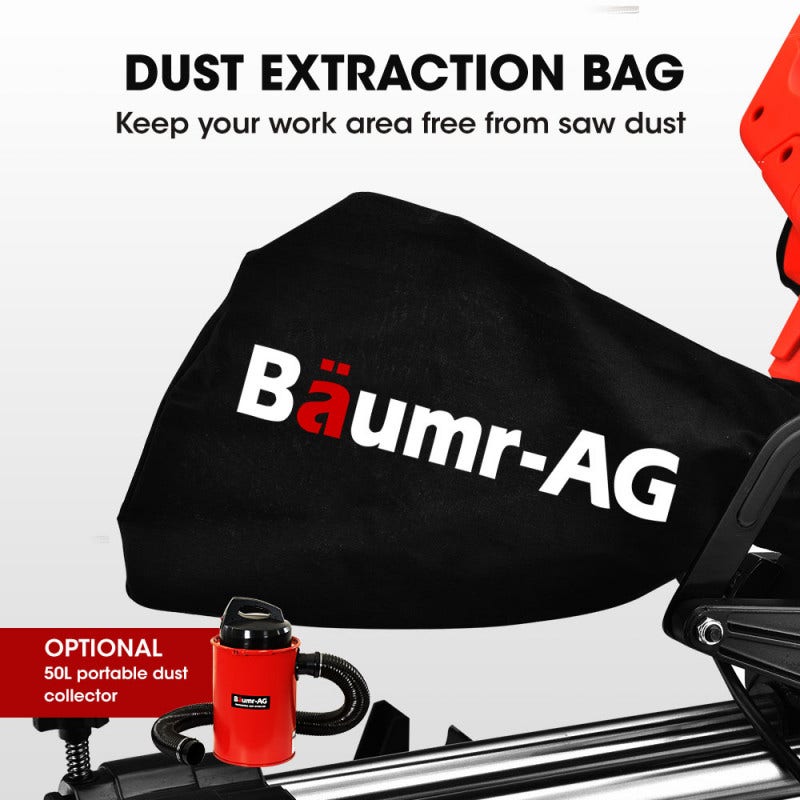 BAUMR-AG 210mm Sliding Compound Mitre Drop Saw – Baumr-AG