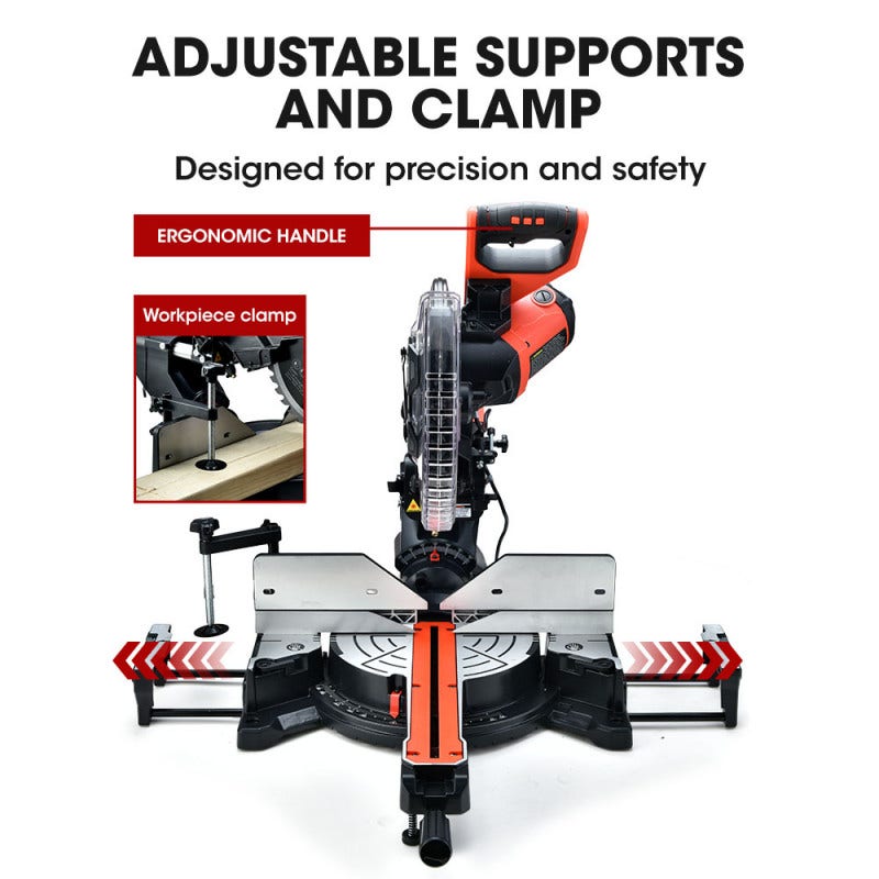 BAUMR-AG 305mm Dual Bevel Sliding Compound Mitre Drop Saw – Baumr-AG